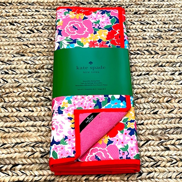 kate spade | Kitchen | Nwt Kate Spade Reversible Dish Drying Mats ...